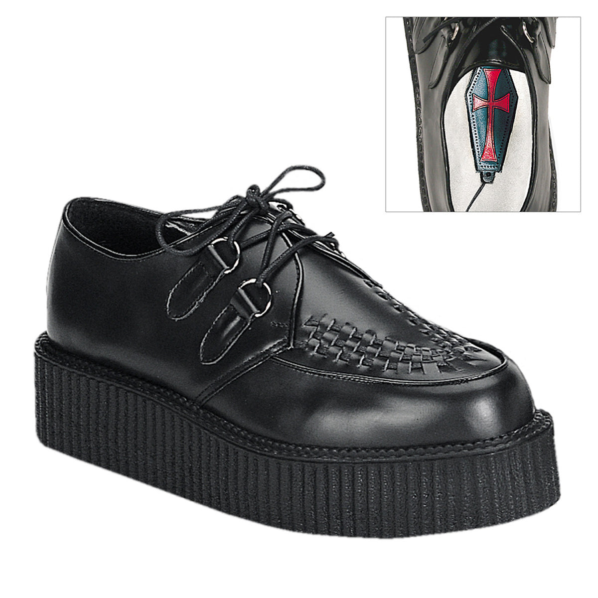 DEMONIA- COFFIN CREEPER BLACK – HepKat Clothing